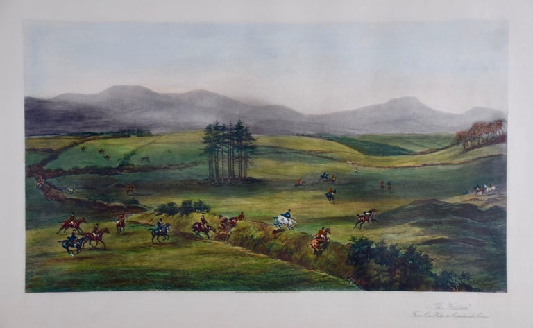 Godfrey Douglas Giles - Hand Colored Lithograph of an Irish Hunting ...
