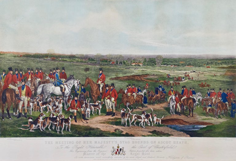 Francis Grant - Her Majesty's Stag Hounds on Ascot, A Colored 19th ...