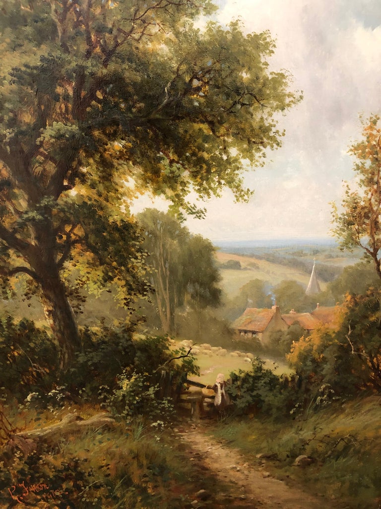 Robin Fenson - A View Near Wilmington, East Sussex - Large Landscape ...