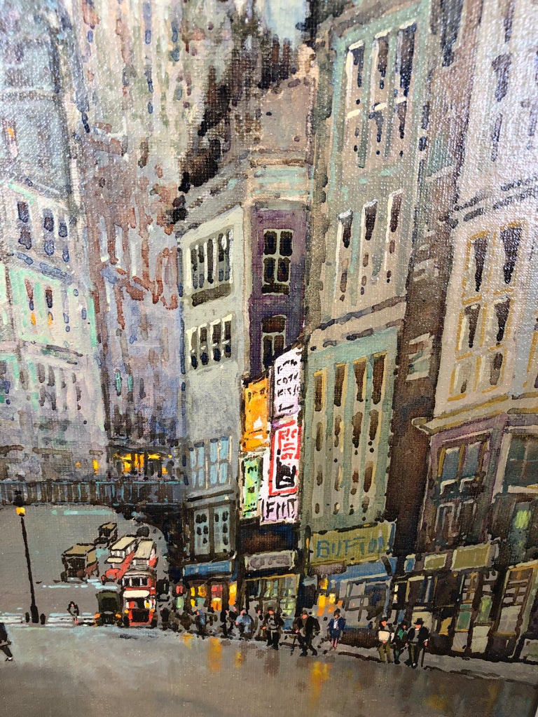 Godwin Bennett - St Pauls and Ludgate Hill - Oil Painting, London ...