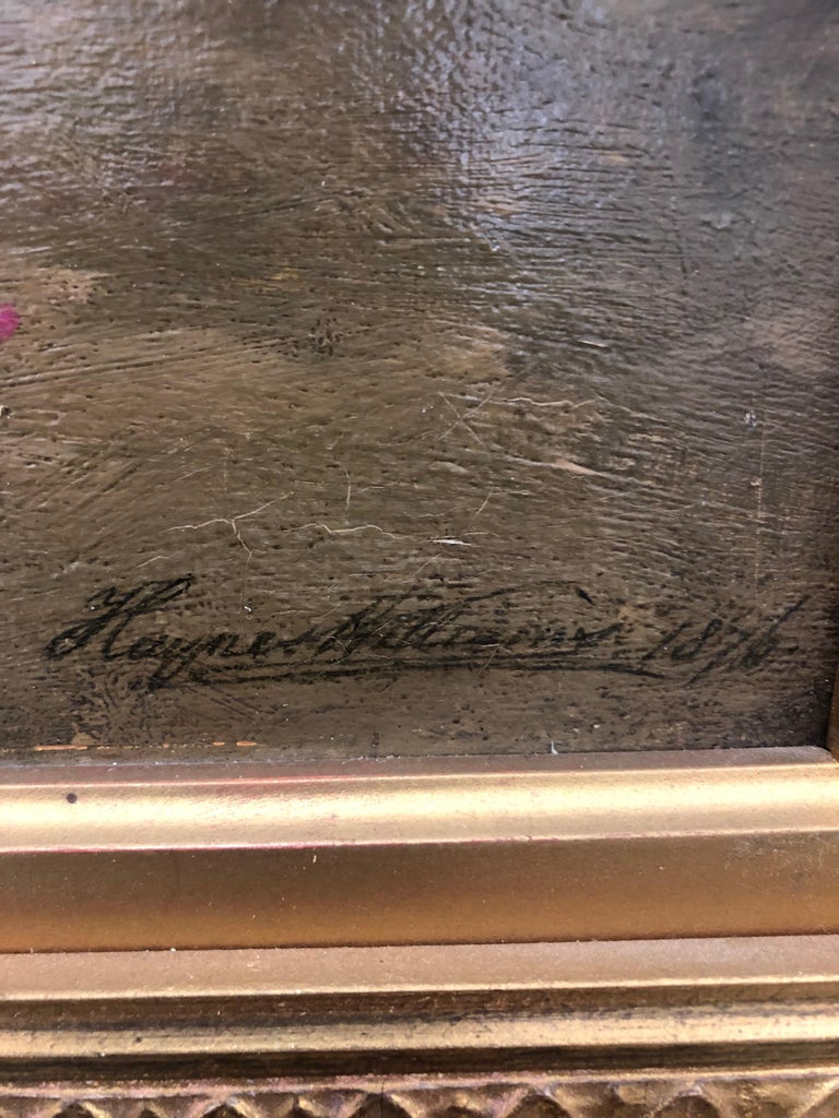 John Haynes Williams - Gathering Roses - Oil Painting by John Haynes ...