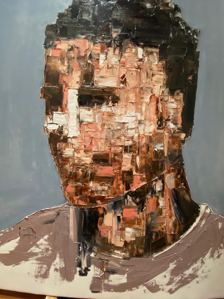 Michael Angel - Untitled (Portrait) For Sale at 1stDibs