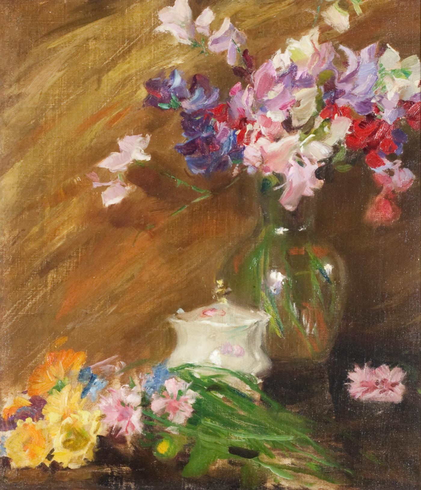 Minnie Rankin Wyman - Tabletop Bouquet, 1888, Floral Still Life by ...