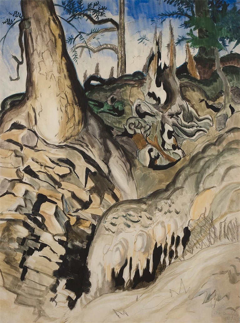 Charles E. Burchfield - Rocks and Stumps For Sale at 1stDibs