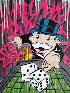 ZOKAR - Winds of Dollars, Painting For Sale at 1stdibs