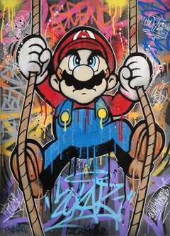 ZOKAR - Crazy Show, Painting For Sale at 1stdibs