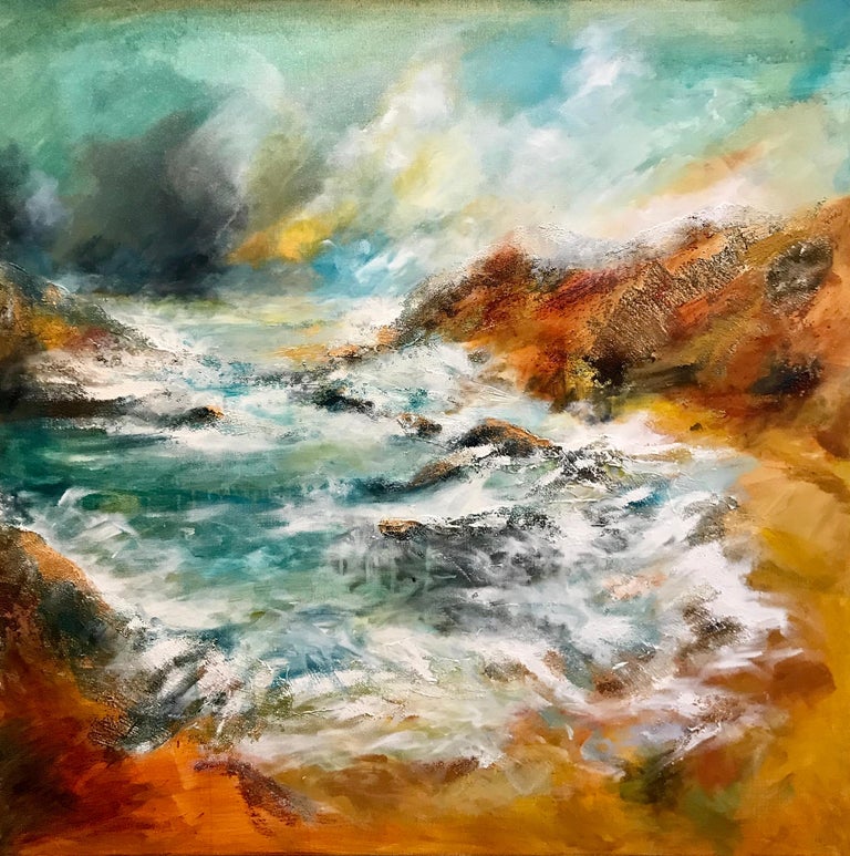 Mark McCallum - Kearvaig Beach - Contemporary Seascape Painting by Mark ...