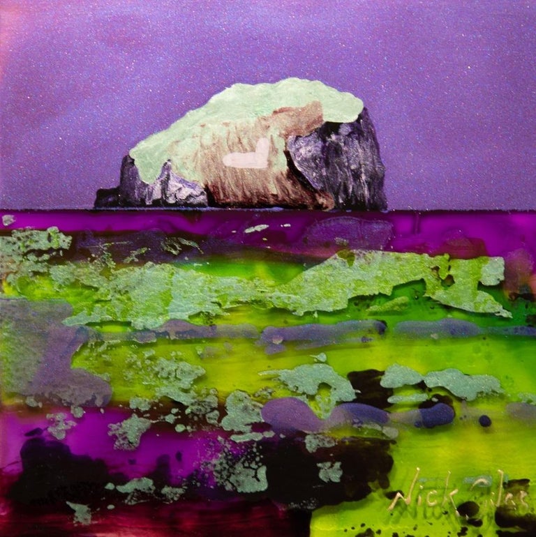 Nick Giles - Bass Rock II - Contemporary Landscape Painting by Nick ...