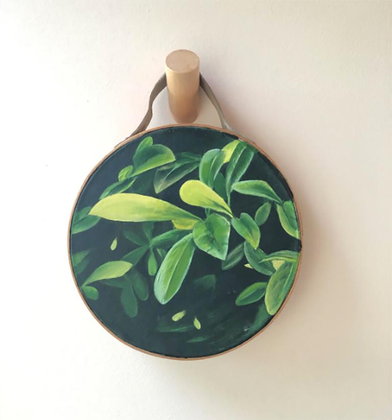 Katie Litton - Duet, Vintage Tamburello - Contemporary Nature Painting ...