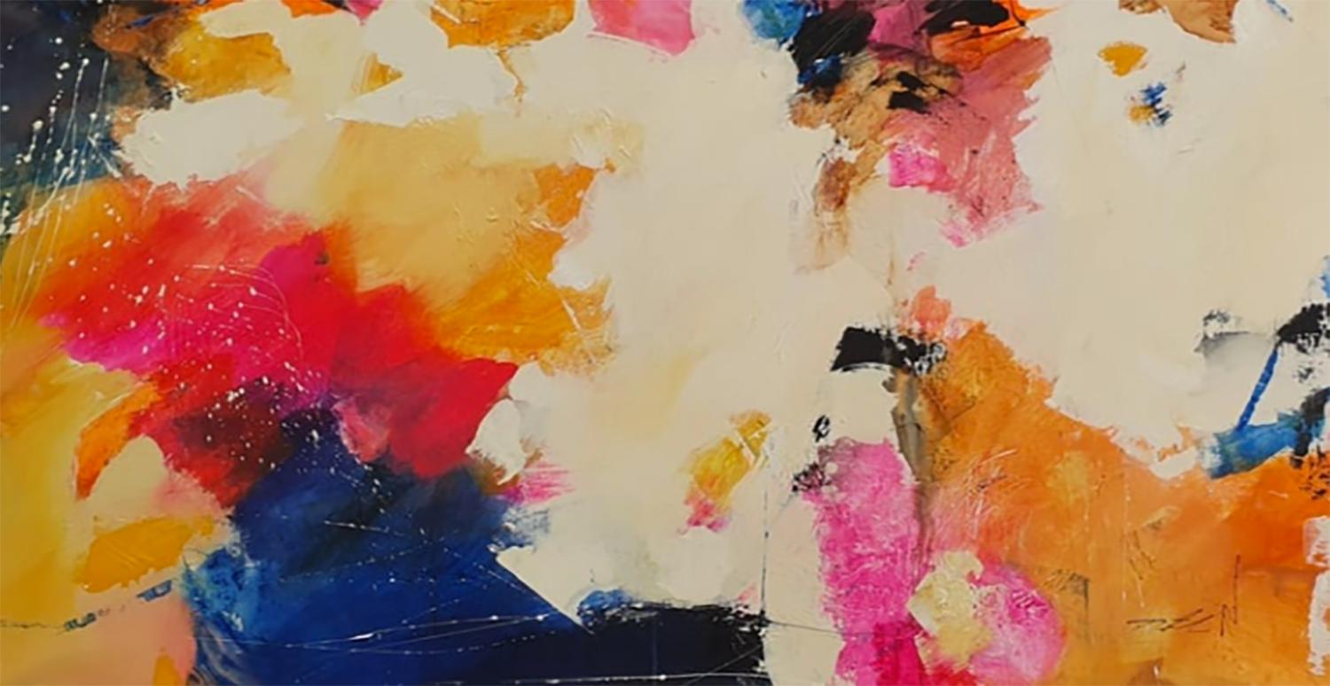 Natasha Barnes - Kisses and Sunshine - Abstract Painting by Natasha ...