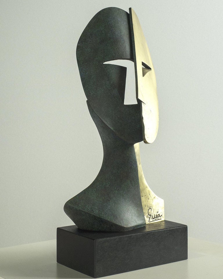 Miguel Guía - Big Cubiste Mask - Miguel Guía Cubist Bronze layer ...