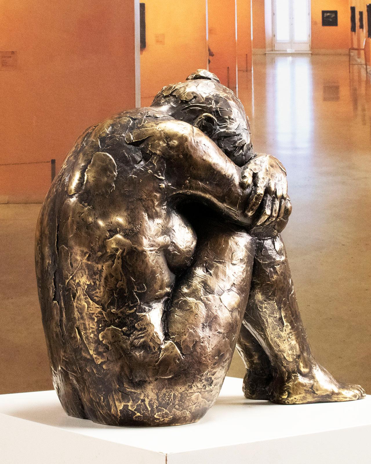 Martín Duque - Big Act of Cluster Woman Bronze layer Sculpture Martín ...