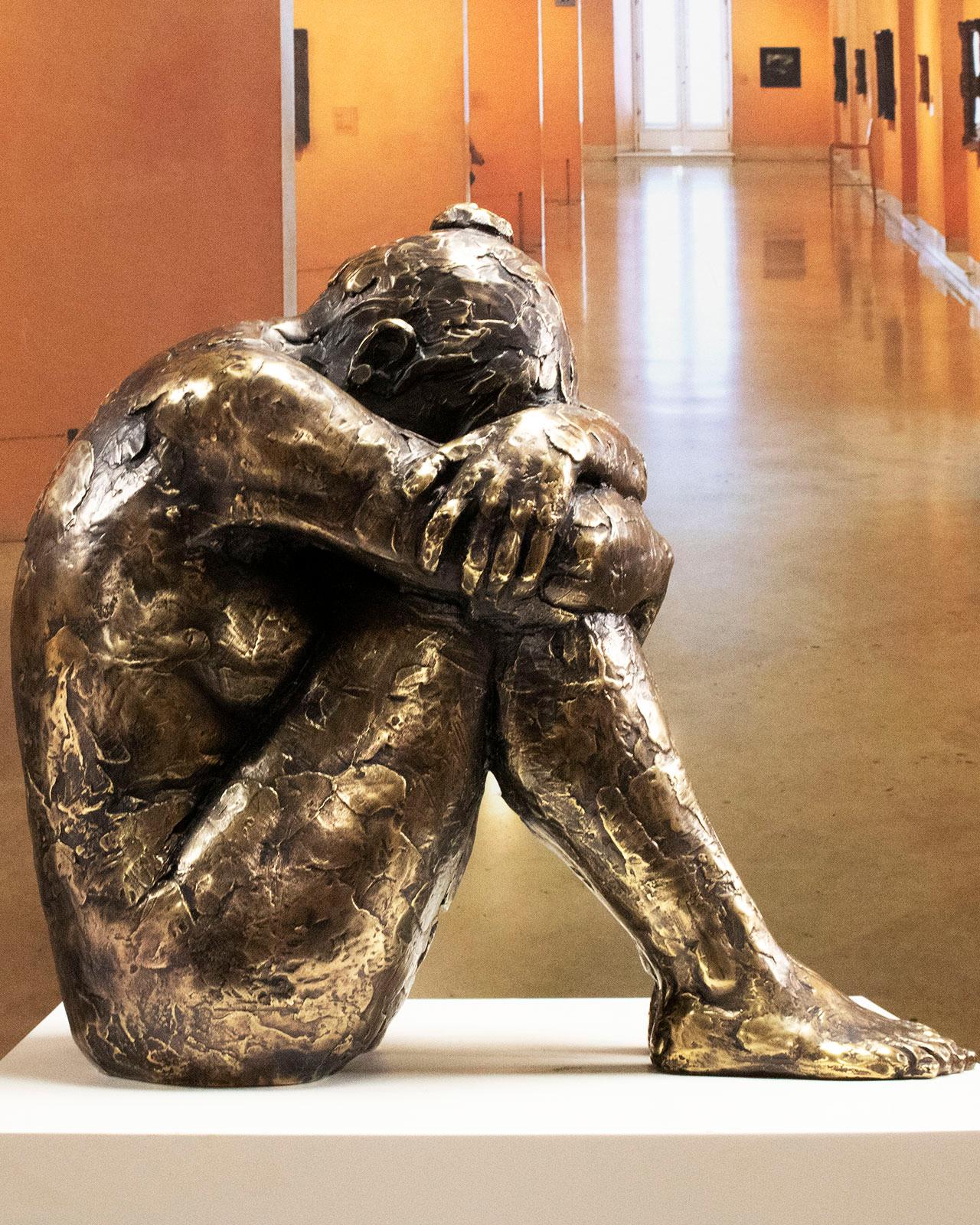 Martín Duque - Big Act of Cluster Woman Bronze layer Sculpture Martín ...