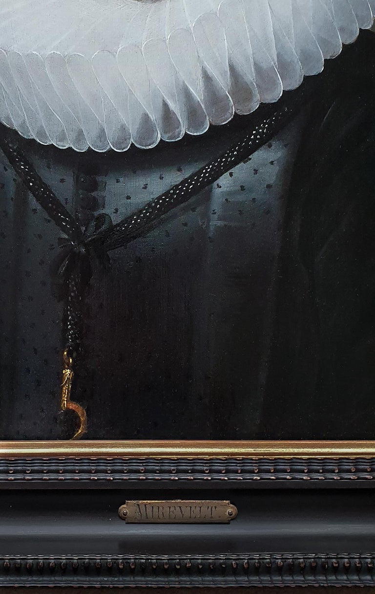 Portrait of a Lady with Cartwheel Ruff, Dutch Golden Age, Antique Oil ...