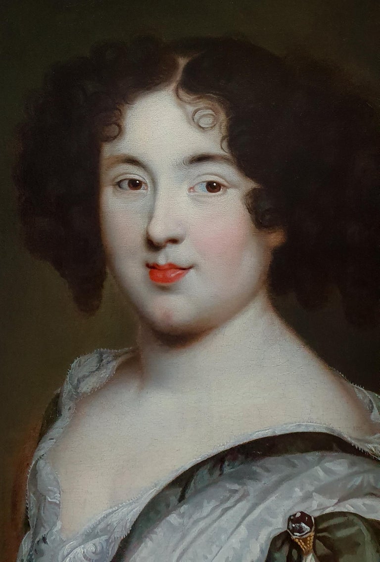 (Studio of) Pierre Mignard - Portrait of Marie Mancini Holding a String ...