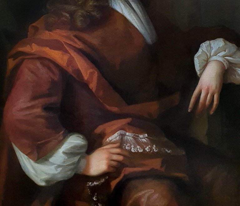 John Closterman - Portrait of a Seated Gentleman in Brown Robes ...