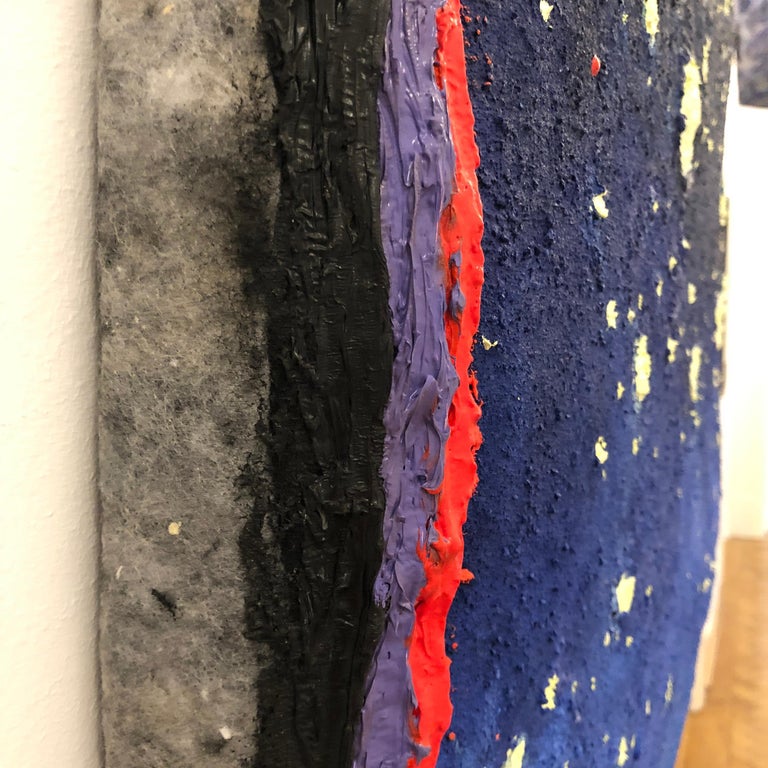 Edie Monetti - Big Sky VIII - Contemporary, Oil on Felt, Night Sky ...