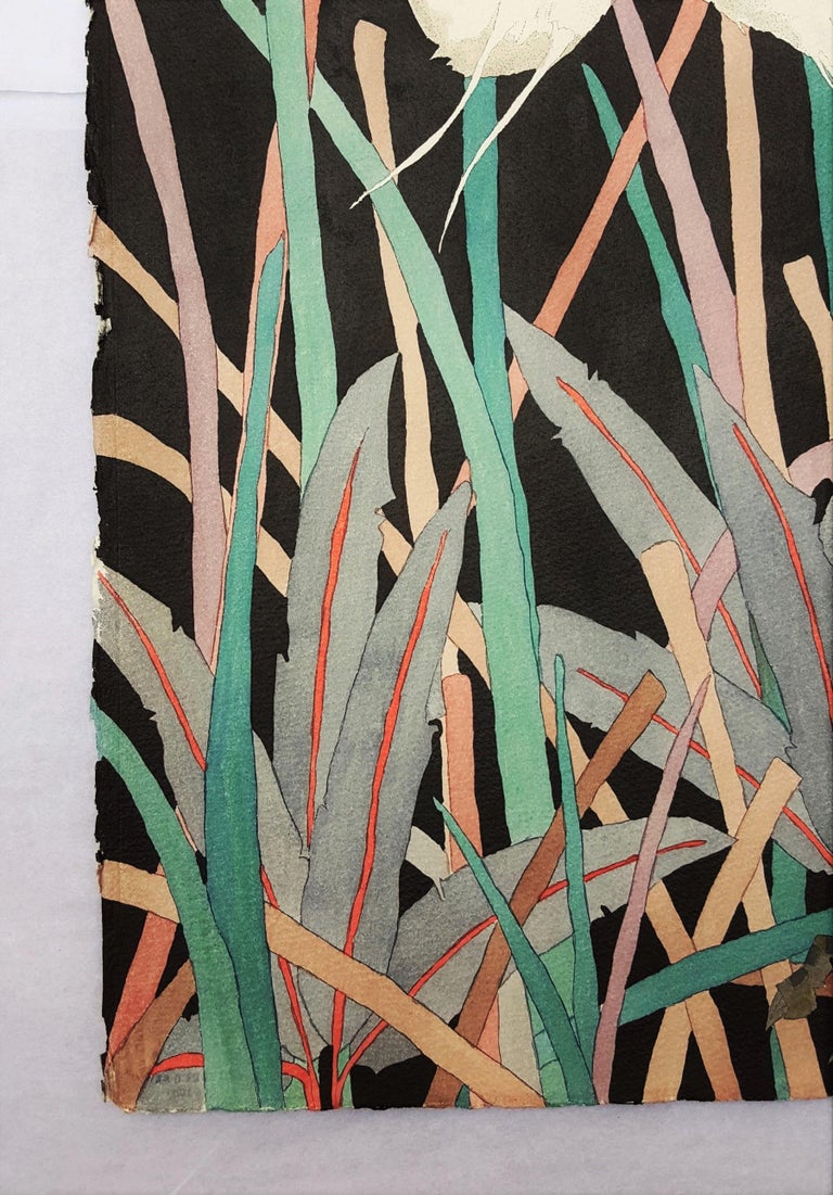 Dan Goad - Snowy Egret For Sale at 1stDibs