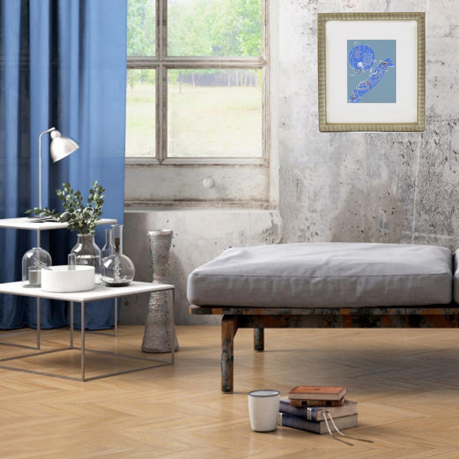 Raymonde Hacker - French Art Deco Original Gouache Illustration Drawing ...