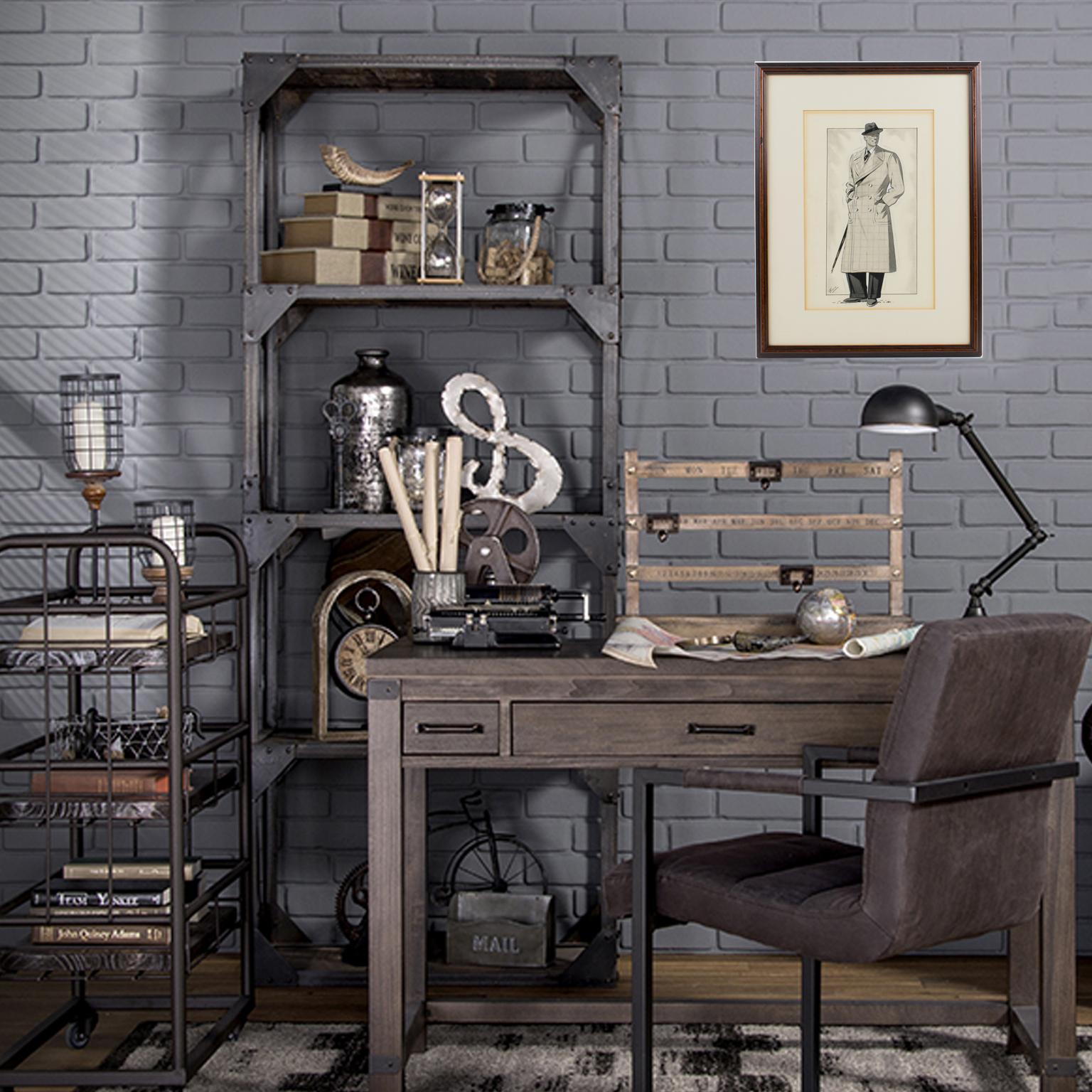 G. Ferro - French Art Deco Fashion Illustration Ink Drawing by G. Ferro ...