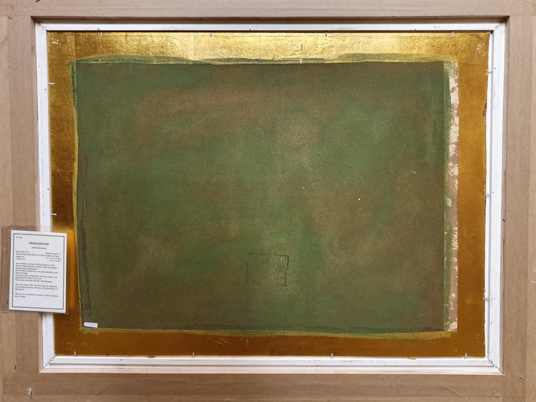 Anne Graham - Enamel Painting of Exotic Asian figures dancing, Bead ...