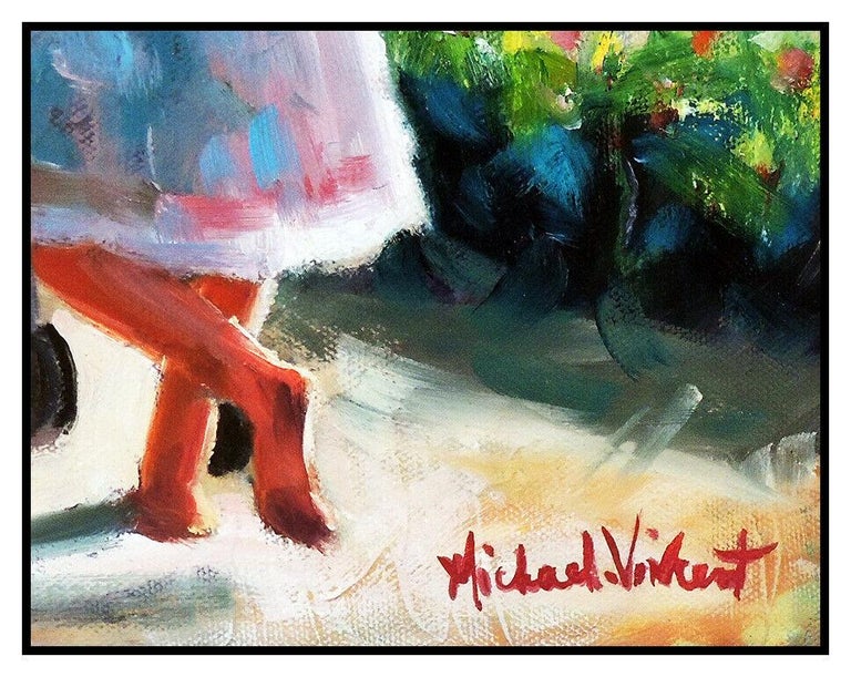 Michael Vincent - Michael Vincent Oil Painting On Canvas Signed Child ...