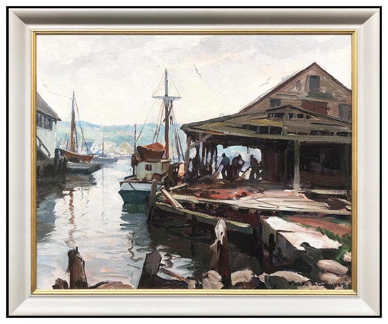 Emile Gruppe - Emile A Gruppe Original Oil Painting On Canvas Signed ...