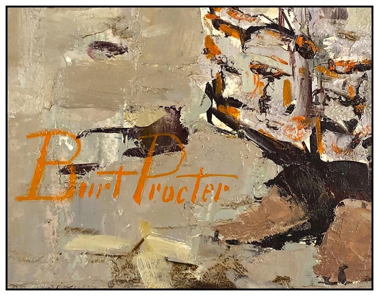 Burt Procter - Burt Procter Oil Painting On Board Original Signed ...