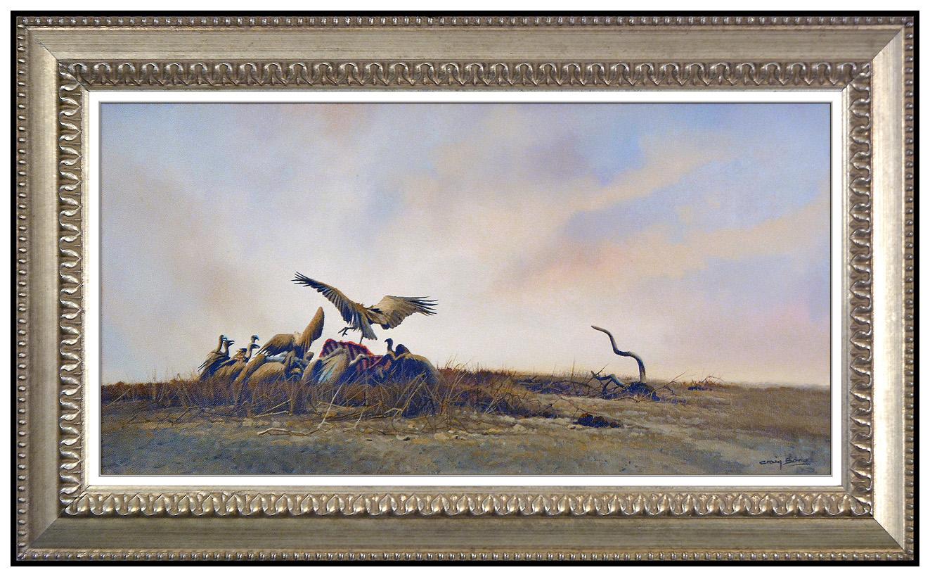 Craig Bone - Craig Bone Original Wildlife Painting Oil On Canvas Signed ...