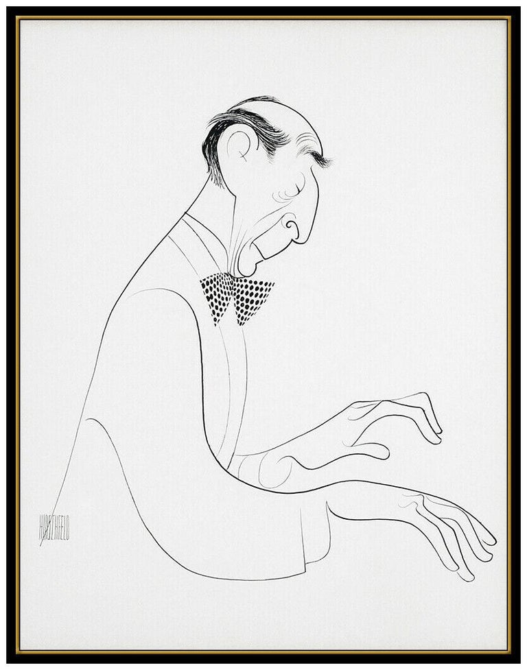 Albert Al Hirschfeld - Al Hirschfeld Original Ink Drawing Hand Signed ...