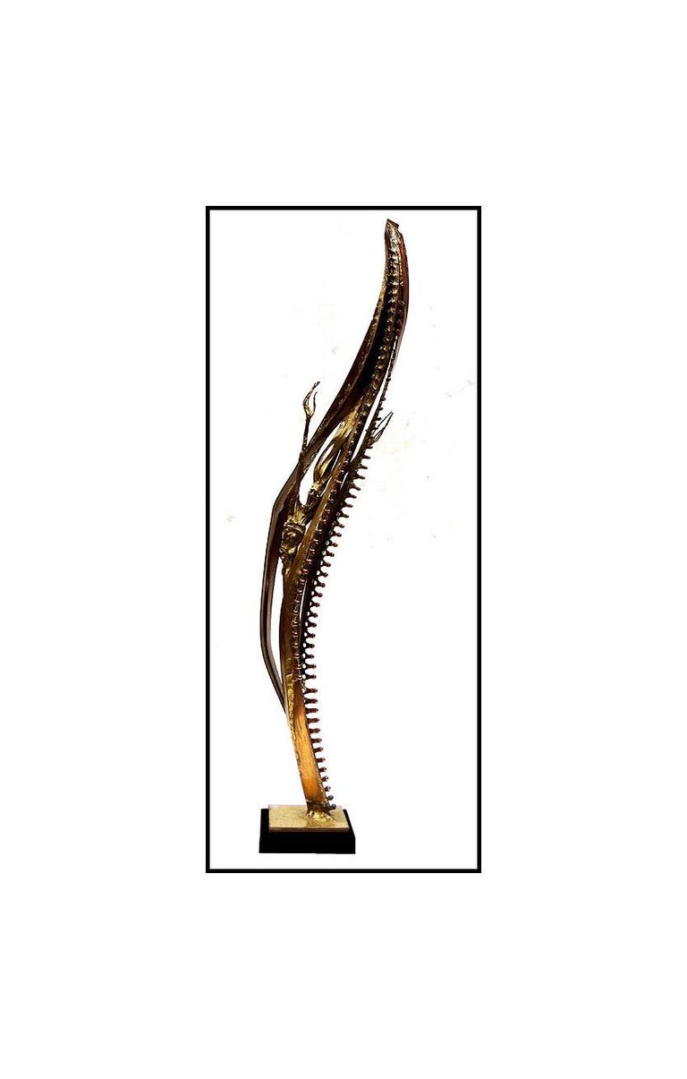 Sean Rice - Sean Rice Large Figurative Bronze Copper Sculpture Signed ...
