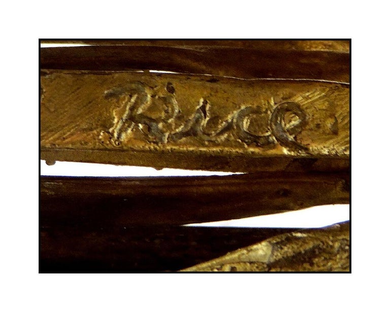 Sean Rice - Sean Rice Large Figurative Bronze Copper Sculpture Signed ...