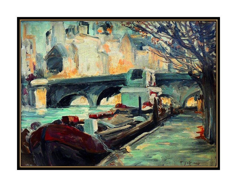 Francois Gall - FRANCOIS GALL Original OIL PAINTING On Board Signed ...