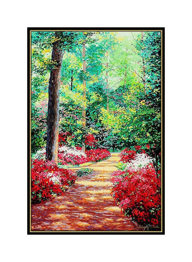 Schaefer Miles - Schaefer Miles Large Original Serigraph ON CANVAS Hand ...