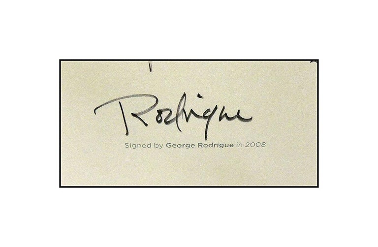 George Rodrigue - George Rodrigue Original Blue Dog Absolut Drawing ...