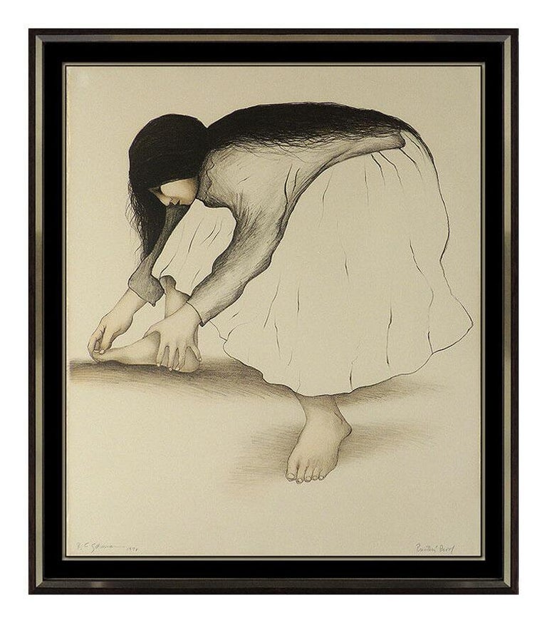 R.C. Gorman - R C Gorman Orignal Color Lithograph Yosie Native American ...