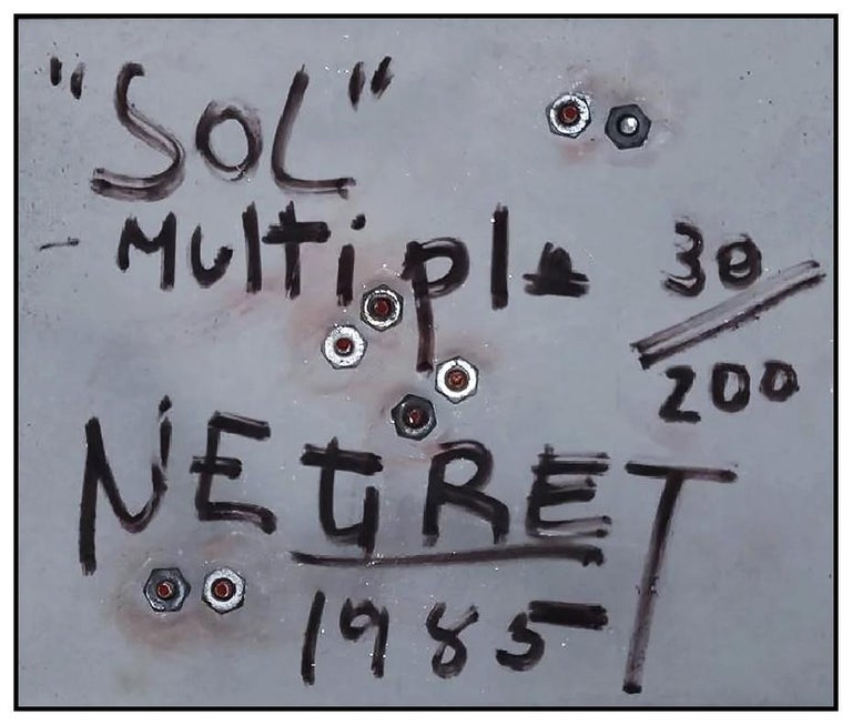 Edgar Negret - Edgar Negret Original Aluminum Sculpture Painting Signed ...