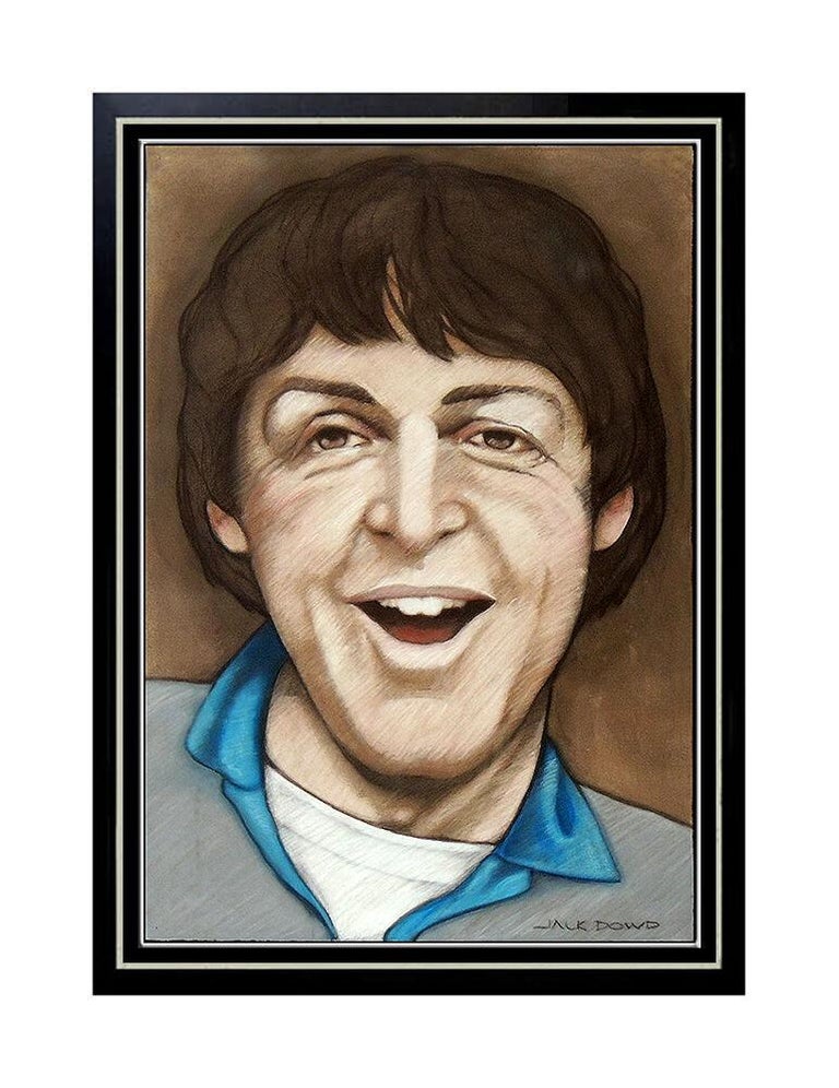 Jack Dowd - JACK DOWD Original Pastel PAINTING The Beatles Paul ...