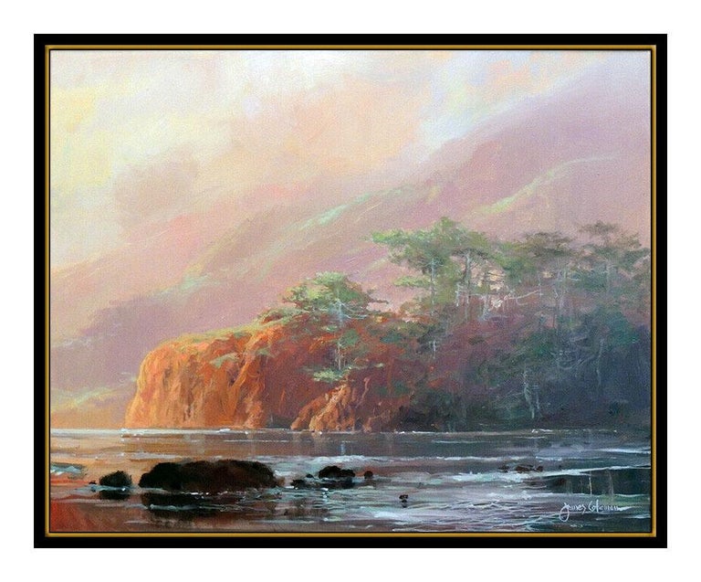 James Coleman - James Coleman Large Original Oil Painting On Canvas ...