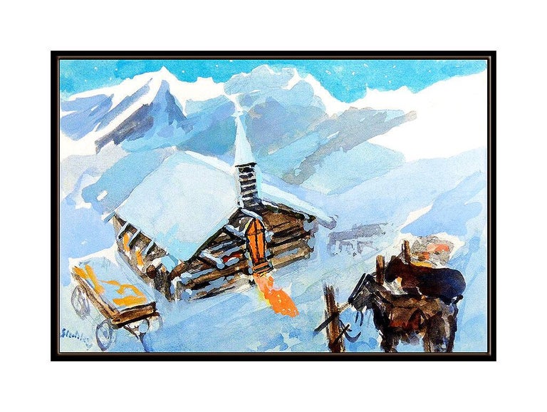Joseph Stahley - Joseph Stahley Oil Painting ORIGINAL Signed Western ...