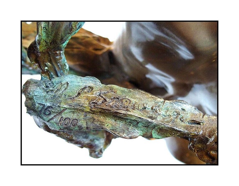 M.L. Snowden - M.L. Snowden Ion Large Bronze Sculpture Signed Full ...