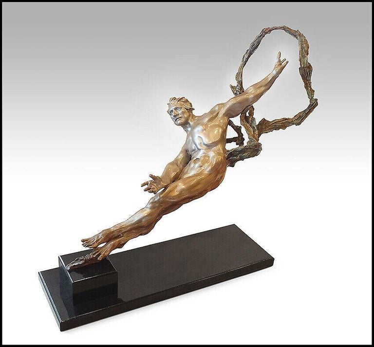 M.L. Snowden - M.L. Snowden Ion Large Bronze Sculpture Signed Full ...