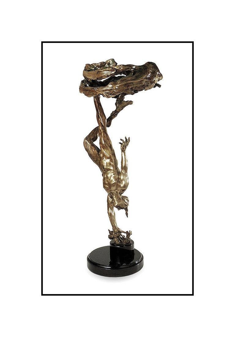 M.L. Snowden - M.L. Snowden Large Bronze Sculpture Signed Rain Pillar ...