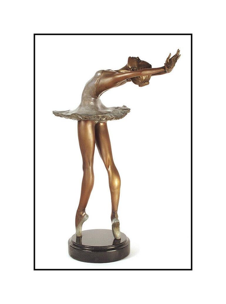 Mario Jason - Mario Jason Full Round Bronze Sculpture Young Dancer Hand ...