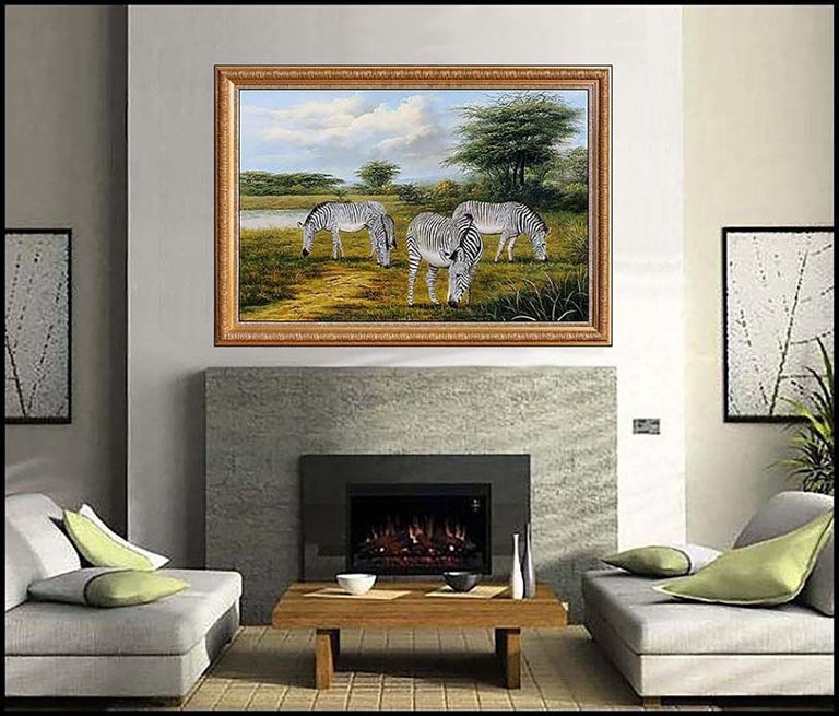 Ray Jacob - Ray Jacob Wildlife Original Painting Oil on Canvas Signed ...