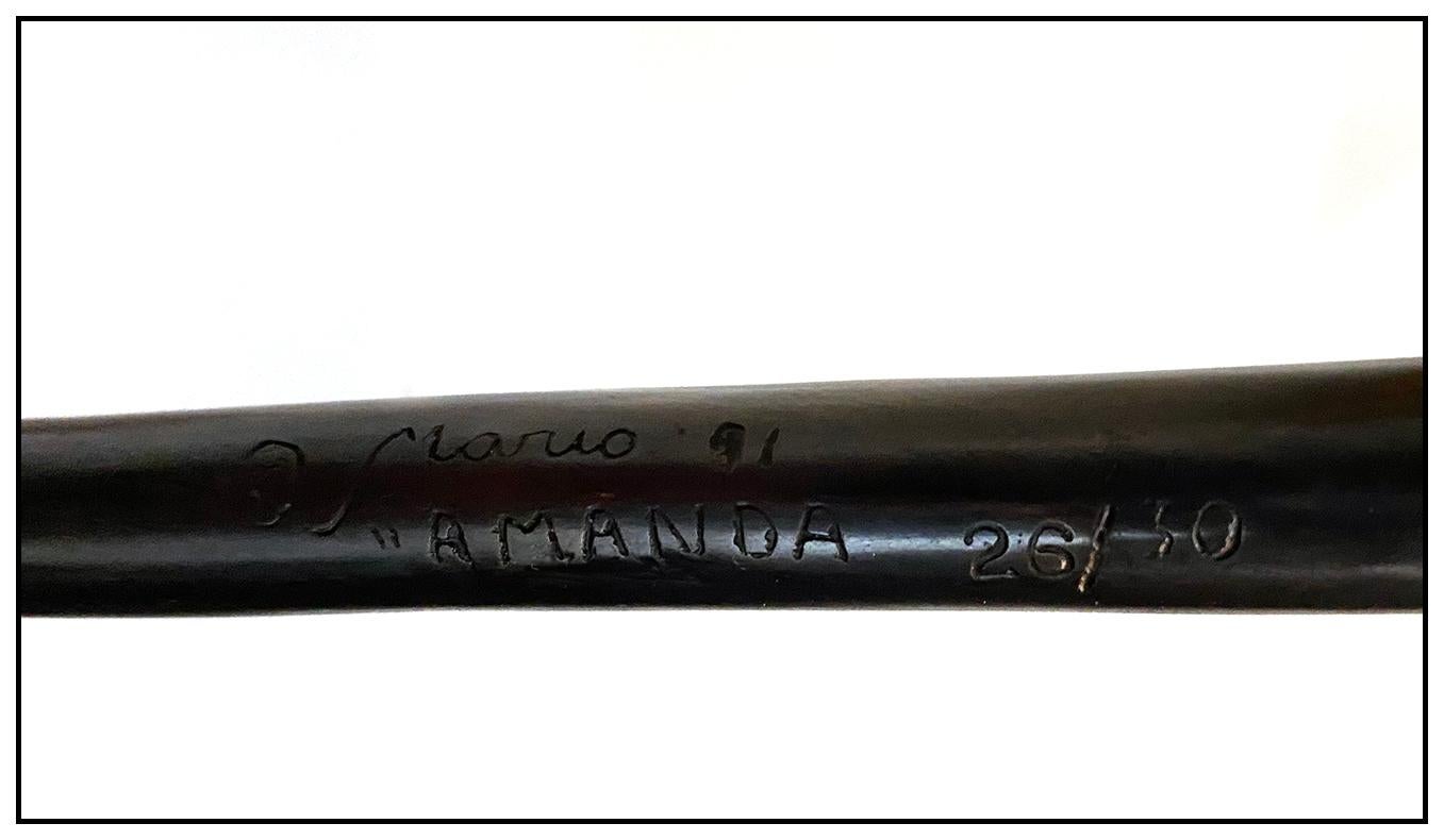 Mario Jason - Mario Jason Large Original Bronze Sculpture Amanda Signed ...