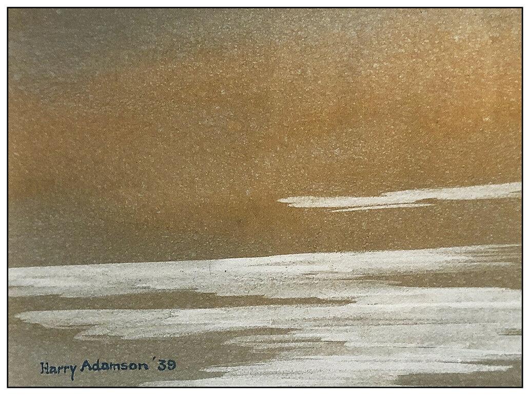 Harry Curieux Adamson - Harry Adamson Gouache Painting On Board ...