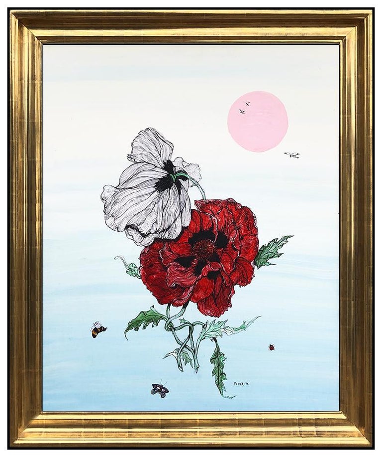 Fleur Cowles - Fleur Cowles Original Flower Still Life Painting Oil On ...