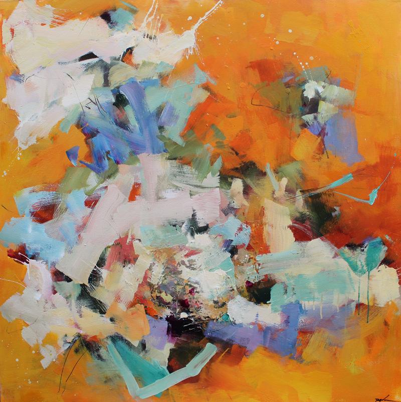 Conn Ryder - Braggadocious II (Abstract expressionist bright vivid ...