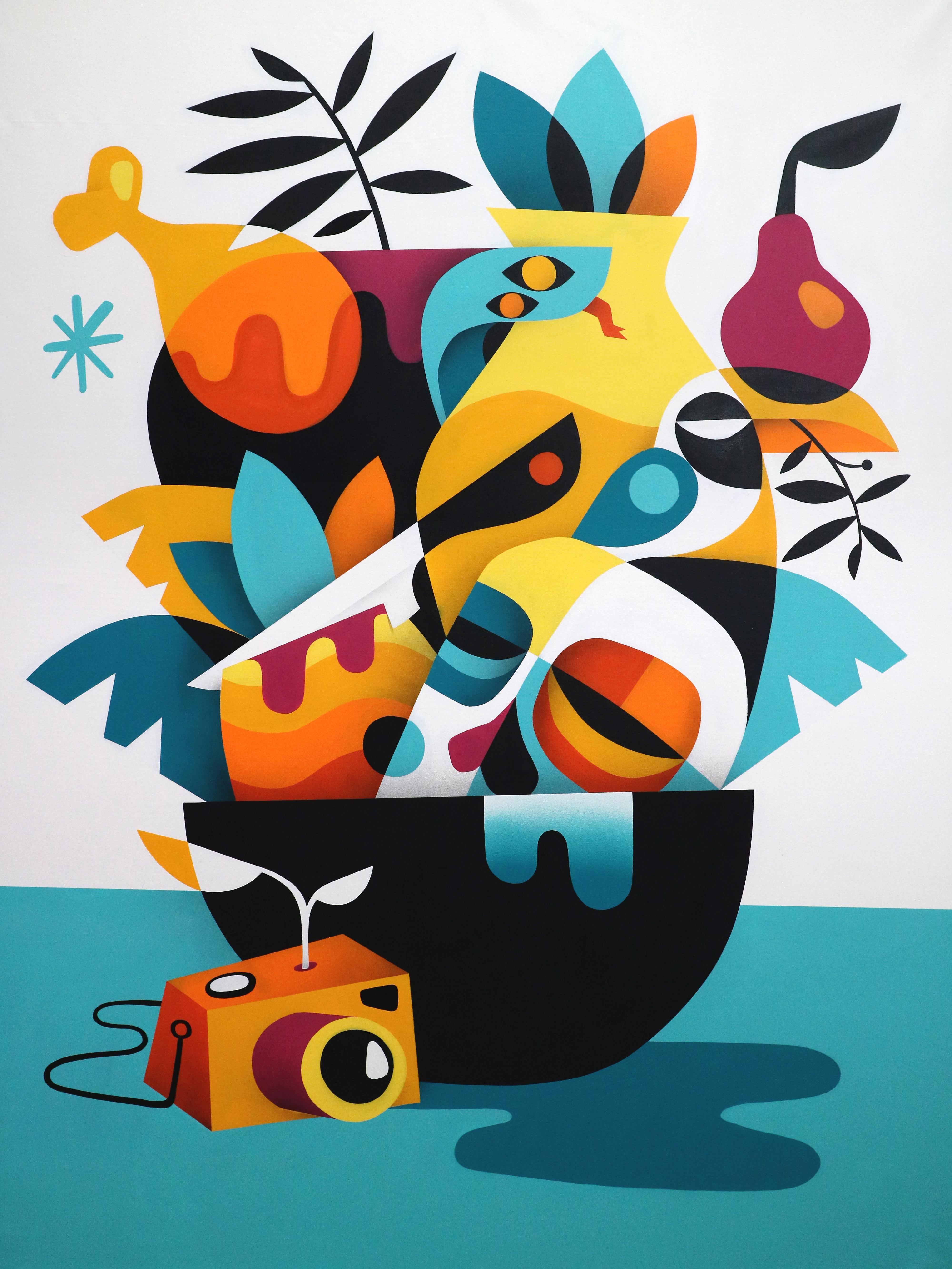 Rubén Sánchez - Vanitasserie V (Vibrant, contemporary vanitas from ...